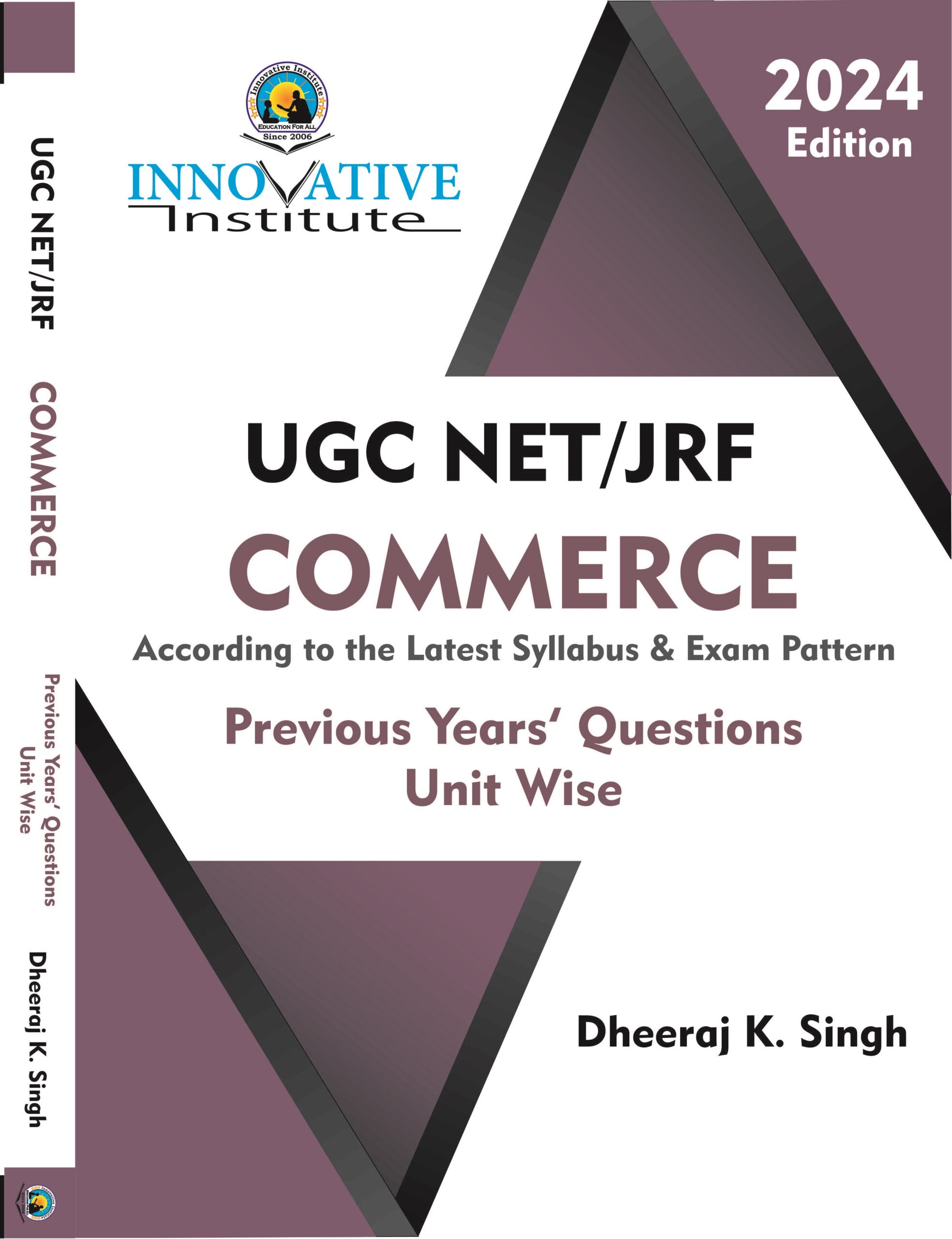 UGC NET JRF Commerce Previous Year Question Paper Unit Wise | INNOVATIVE INSTITUTE